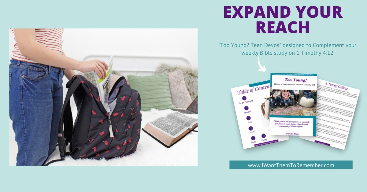 Devotions for Teens Based on 1 Timothy 4:12 - Be an Example Daily