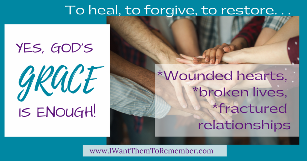 Is God's Grace REALLY enough? Tangible Grace/Real Relationships