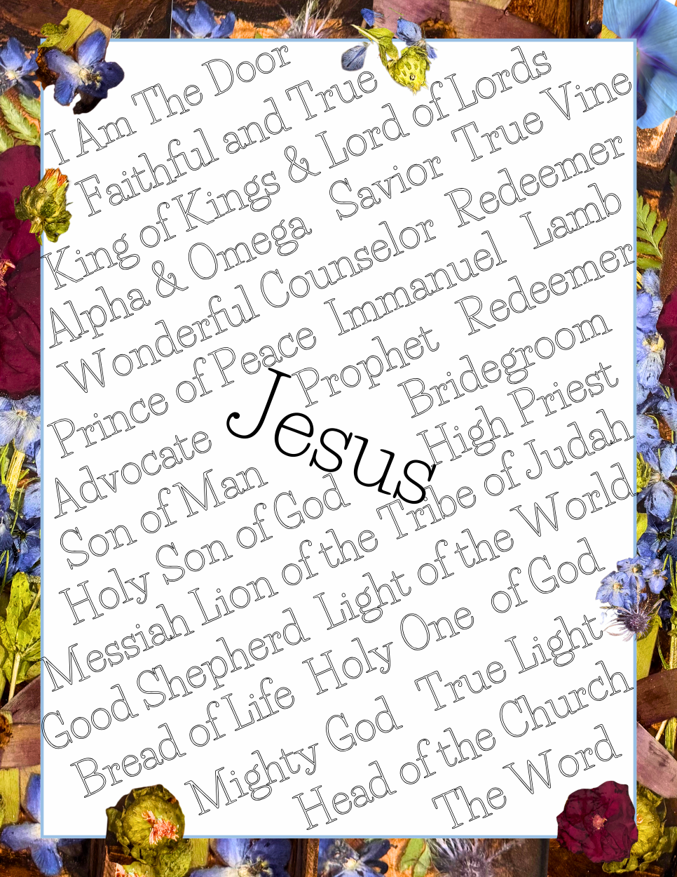 Names of Jesus PLR Template - I Want Them To Remember