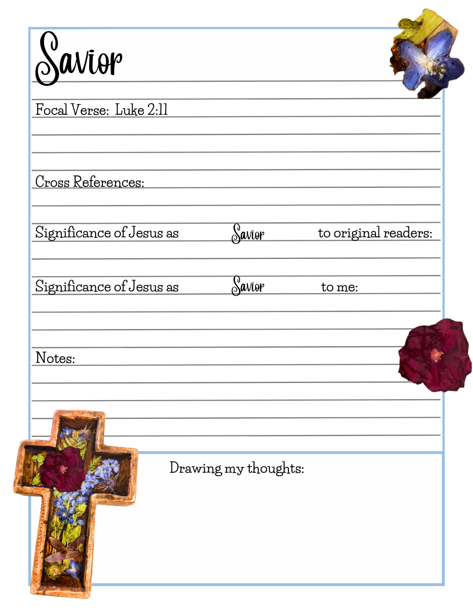 Names of Jesus PLR Template - I Want Them To Remember
